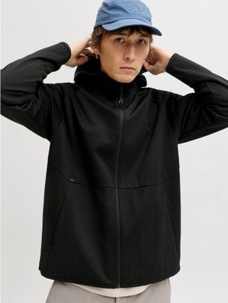 Jack & Jones Sweatshirt JJEBASE SWEAT ZIP HOOD SN mit Kaputze