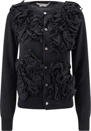 Comme Des Garçons Damen, Strickwaren, Schwarzk, MGröße