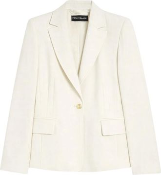 Pennyblack Femme, Vestes, Blanc, Taille: 36 FR Avvitato Monopetto Bi-Stretch Blazer