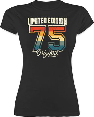 Shirtracer Shirt Damen - 50. Geburtstag - Limited Edition 1975 Original - XL - Schwarz - Happy Birthday Tshirt Frauen Motto t-Shirt 50.Geburtstag 50 74 f&uuml;r Frau 