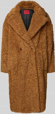 HUGO BOSS Oversized Webpelzmantel mit Reverskragen Modell MALITE_1