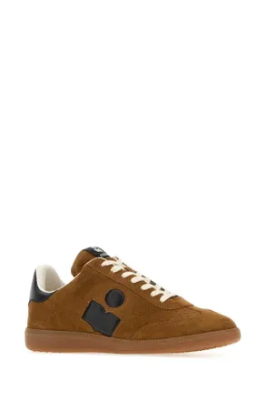 Isabel Marant Womens Camel Suede Bryce Sneakers Cognacblack