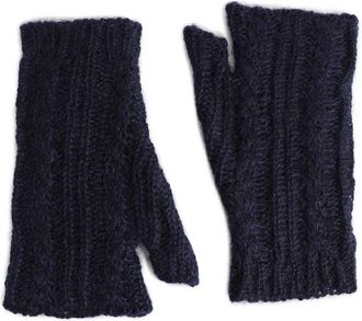 Ann Demeulemeester Reier Cable Knit Ladder Stitch Gauntlets