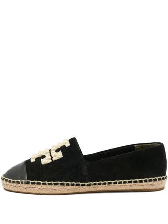 Tory Burch Espadrilles aus Leder - Schwarz