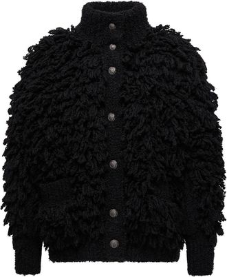 Moncler Cardigan texturé en laine mélangée