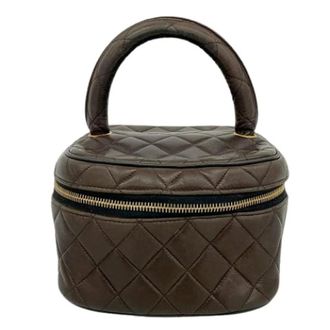 Chanel Sac Vanity Pre-owned - Femme - Pre-owned - Brun - Taille: ONE Size