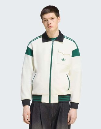 adidas Originals haut de surv&ecirc;tement homme en blanc cass&eacute;