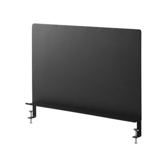 Yamazaki Tableware Yamazaki 10067 Tower Magnetwand f&uuml;r den Schreibtisch, schwarz, Stahl/Silikon, minimalistisch, 58 x 4,8 x 41,7-45,5 cm (L x B x H)