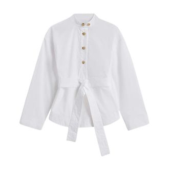 SOEUR Lizzie G&uuml;rteltunika - - Blouses & Shirts - Damen - Wei&szlig; - S
