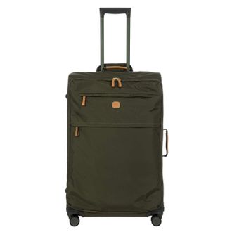 Bric's Trolley Groß X-Bag Kollektion, Weichgepäck-Koffer mit 2 Doppel-Rollen, Widerstandsfähig und Ultraleicht, Maße: 48x77x26cm, Olive