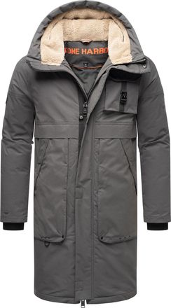 Stone Harbor Herren Outdoorjacke Cyriaan mit Teddyfellkapuze & winddichtem Design