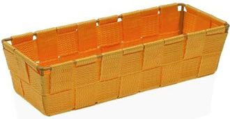 VERSA Korb Flandern Gelb Textil 10 x 6 x 25 cm