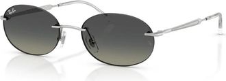 Ray-Ban Ovale Sonnenbrille - - Accessories - unisex - Grau - 54 MM