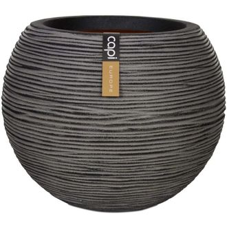 Capi Capi - Vase boule europe - rib nl - 40 x 32 cm - Anthracite
