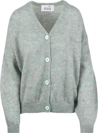 Ni&ugrave; Niu, Damen, Strickwaren, Gr&uuml;n, MGr&ouml;&szlig;e