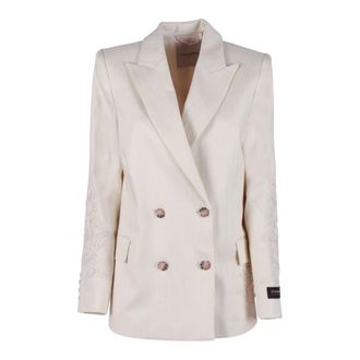 Ermanno Scervino Giacca doppiopetto - - Jackets - Damen - Beige - S