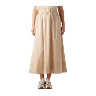 Notre-V Nv-Frigg Maxi Rock - - Skirts - Damen - Beige - XL