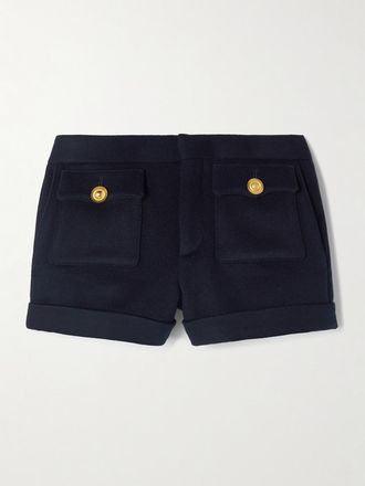 Tom Ford Shorts Aus Filz Mit Verzierungen - Blau