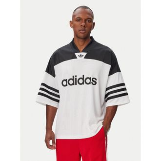 adidas T-Shirt Adicolor KR1403 Wei&szlig; Loose Fit