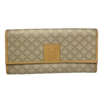 Celine Portefeuille en cuir Pre-owned - Femme - Pre-owned - Beige - Taille: ONE Size