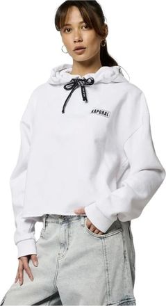 Kaporal Femme, Sweatshirts et sweats &agrave; capuche, Blanc, Taille: 42 FR Sweat &agrave; capuche