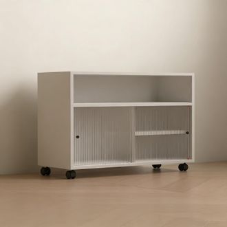 Generic Mobiles Sideboard mit Schiebet&uuml;ren und Stauf&auml;chern Mit 360&deg;-Drehrollen Unterteiltes Design + staubdichter Verschluss Geeignet for Wohnzimmer/B&uuml;roberei