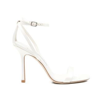 Jimmy Choo London Femme, Chaussures, Blanc, Taille: 40 EU Moza 100 TCU