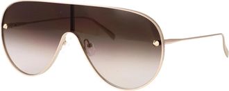 Alexander McQueen Am0481S Sonnenbrille - - Accessories - unisex - Gelb - ONE SIZE