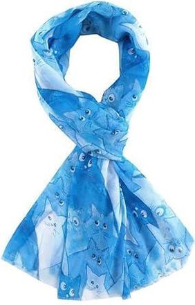 GFM &Eacute;charpe pour femme avec motif chats color&eacute;s - &Eacute;charpe pour toutes les saisons (CTSCF-C), L