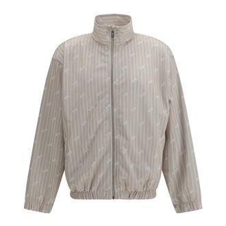 GCDS Gestreifte Trainingsjacke - - Jackets - Herren - Beige - S