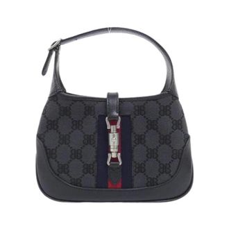 Balenciaga Pre-owned Leder Canvas Umh&auml;ngetasche - - Pre-owned - Damen - Schwarzk - ONE SIZE