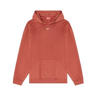 Diesel D Logo Patch Hoodie - - Sweatshirts & Hoodies - Herren - Rot - S