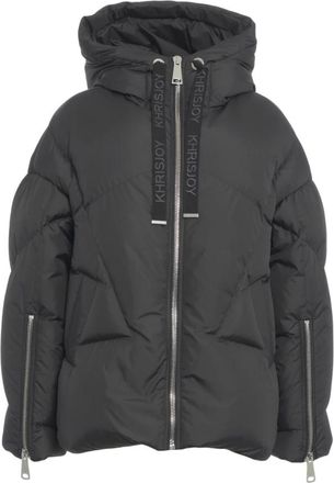 Khrisjoy Femme, Vestes, Noir, Taille: 38 FR Doudoune Oversize Noire Aw25