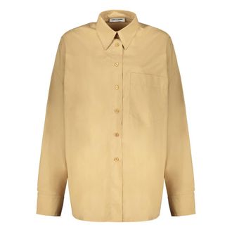Low Classic Baumwollhemd mit Fronttasche - - Blouses & Shirts - Damen - Beige - S