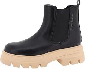Tom Tailor Bottines pour femme 6390870006, Noir/beige., 38 EU