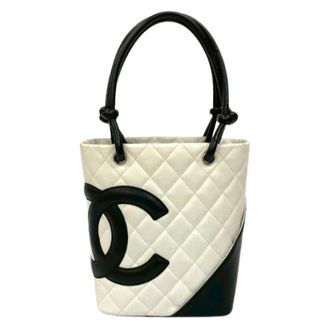 Chanel Sac &agrave; main Cambon Line Small Pre-owned - Femme - Pre-owned - Blanc - Taille: ONE Size