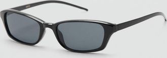 Mango Lunettes de soleil monture fine noir - Femme - Taille unique - MANGO