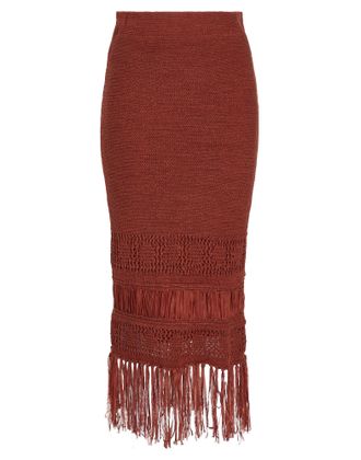 8 by YOOX FRINGED MIDI SKIRT