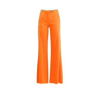Patrizia Pepe Femme, Pantalons, Orange, Taille: 40 FR Wide Pantalons
