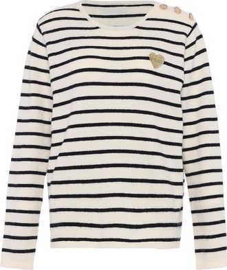 Faina Pullover Damen Wollwei&szlig;