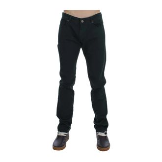 Ermanno Scervino Baumwoll-Denim Stretch Straight Fit Jeans - - Jeans - Herren - Gr&uuml;n - W34