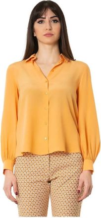Max Mara Camicia in seta - Femme - Blouses et Chemises - Orange - Taille: 40 FR