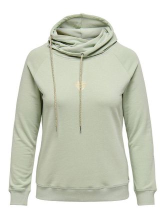 Only Carmakoma Kapuzensweatshirt CARMADDIE L/S HOODIE SWT JRS mit Glitzerstickerei