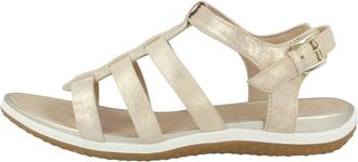 Geox Damen D Sandal Vega A Sandalen,Sand,39 EU