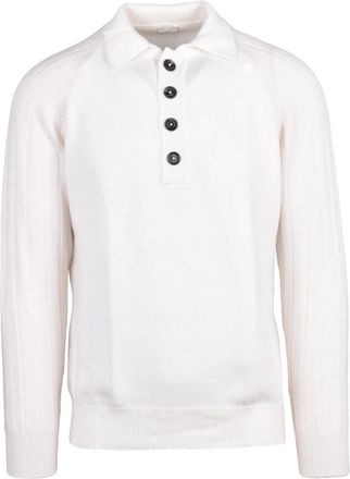 Eleventy Homme, Pulls, Blanc, Taille: M Polo en maille