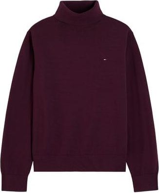 Tommy Hilfiger Pull droit col roul&eacute; c&ocirc;tel&eacute; en coton
