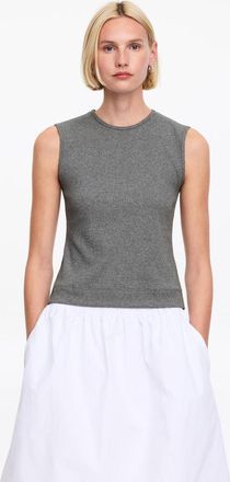 Arket Geripptes Tanktop -Grau