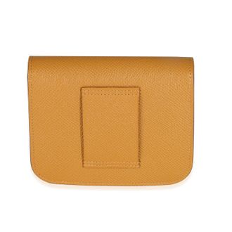 Herm&egrave;s Mens Sesame Epsom Constance Slim Wallet Phw Brown Leather