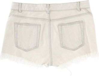 Rick Owens Bias-Cut Cotton Bermudas - Ivory