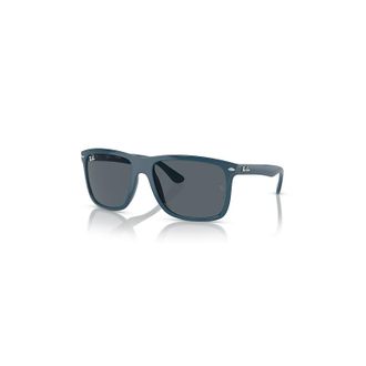 Ray-Ban Boyfriend Two Sonnenbrillen Blau Fassung Blau Glas 57-18